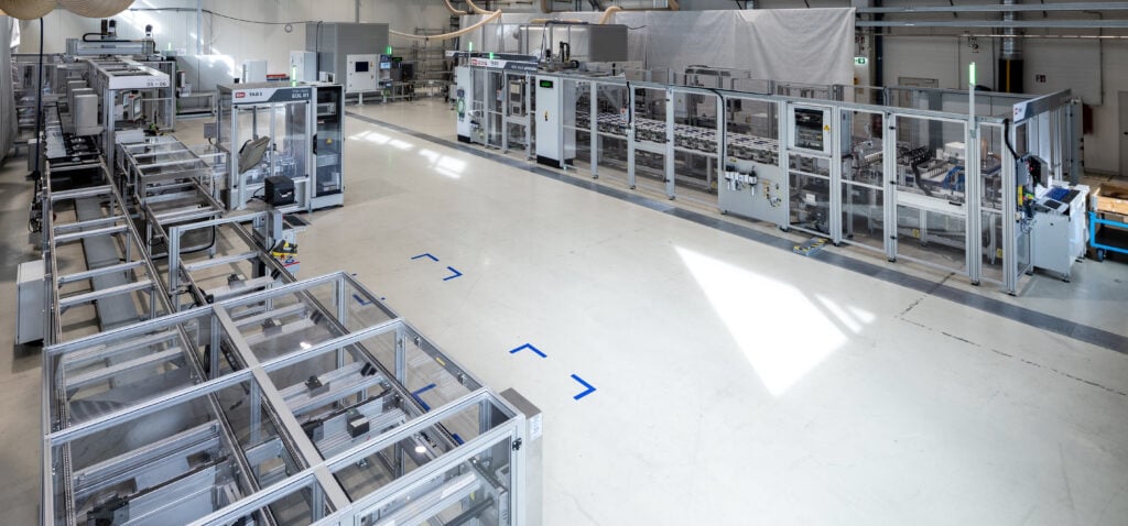 Li-Ion battery assembly lines for energy storage systems
