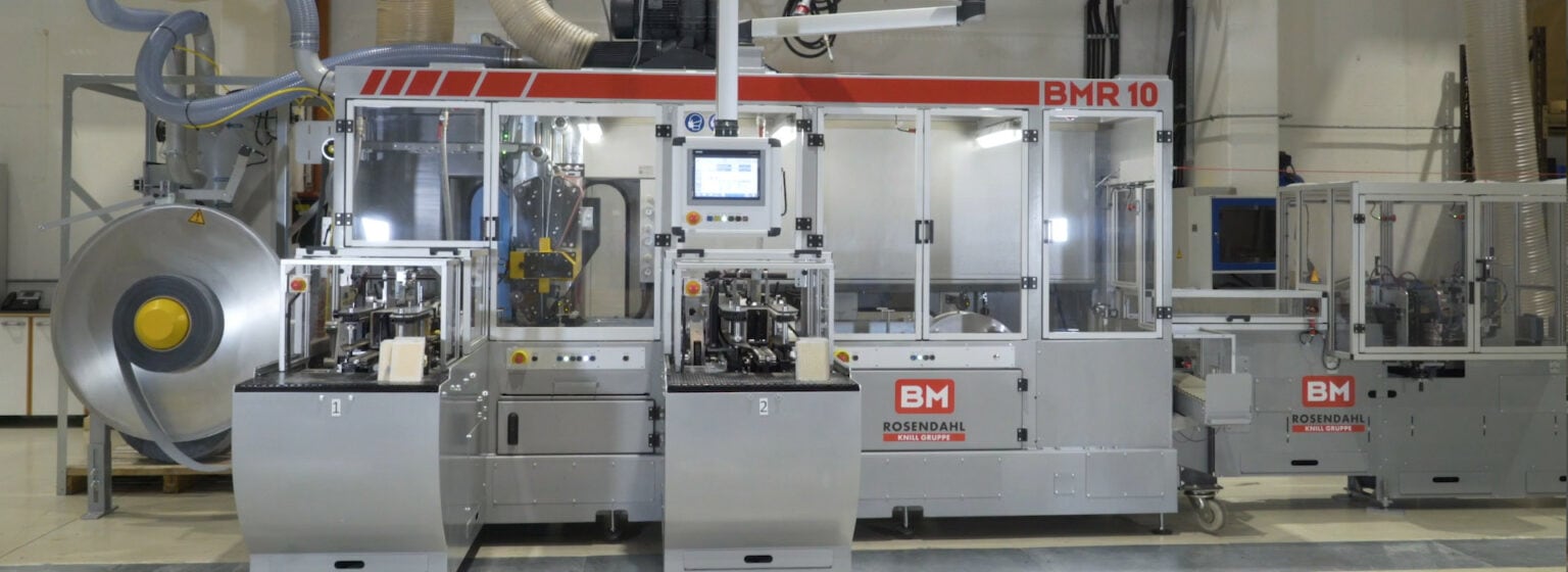 BMR 10 enveloping & stacking machine - Rosendahl Nextrom