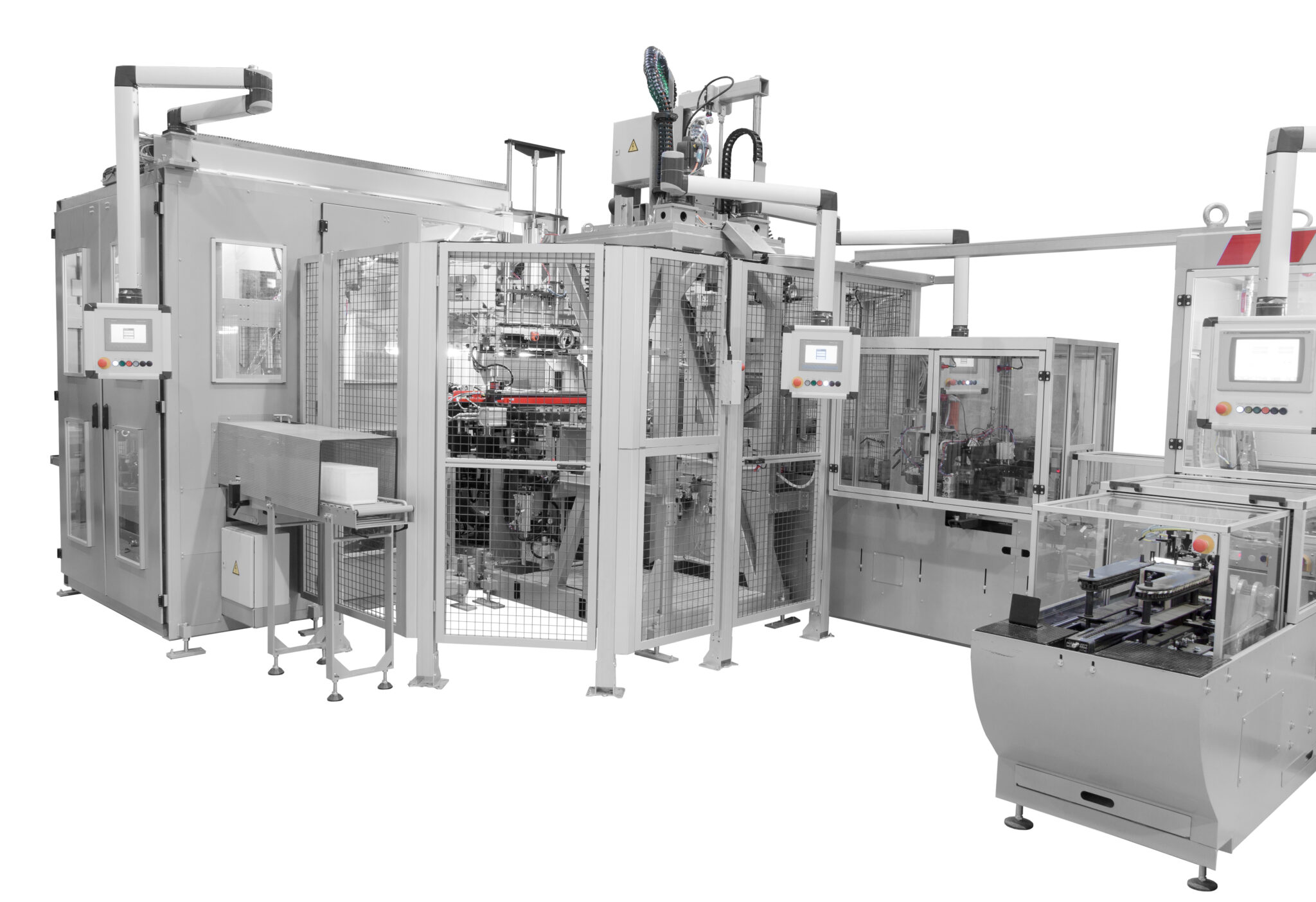Cast-on-Strap machine (COS) for battery production